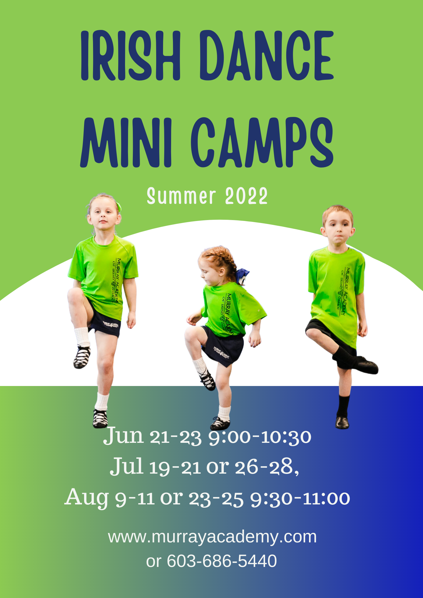 Summer 2022: Introduction to Irish Dance Mini Camps - Murray Academy